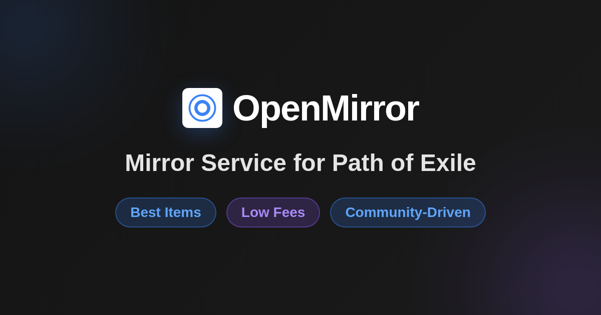 POE1 Standard – Best Items | OpenMirror Mirror Service